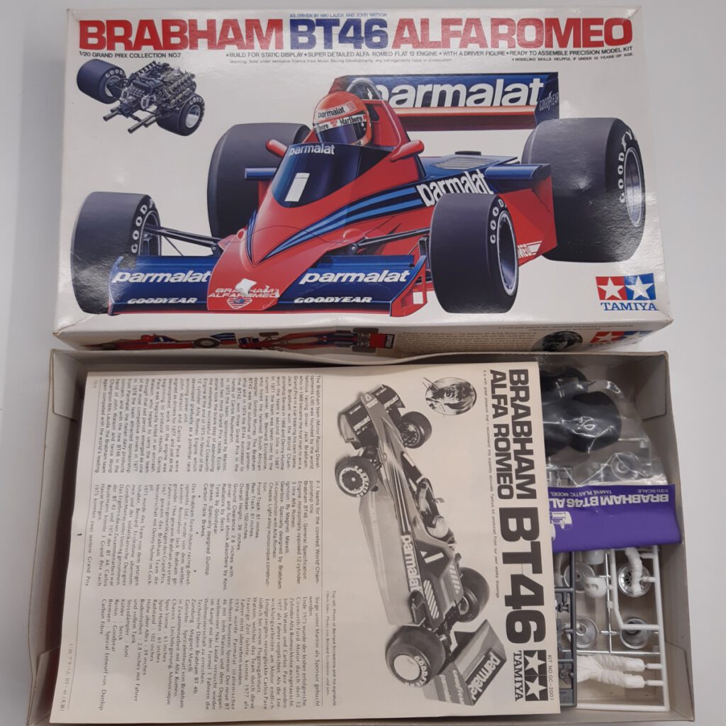 Tamiya Brabham BT46 Alfa Romeo Formula 1 - 1:20 scale model kit